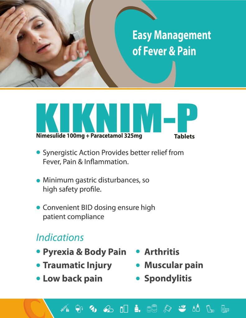 KIKNIM-P TAB Tablets - Nimesulide & Paracetamol Product Pharma ...
