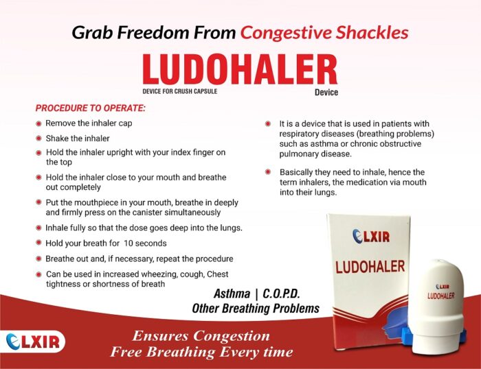 LUDOHALER - Inhalation Rotahaler Device Respiratory Product Pharma ...