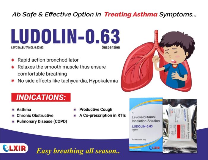LUDOFLU-0.5 Respules Respiratory - Fluticasone Propionate Ip 0.5mg ...