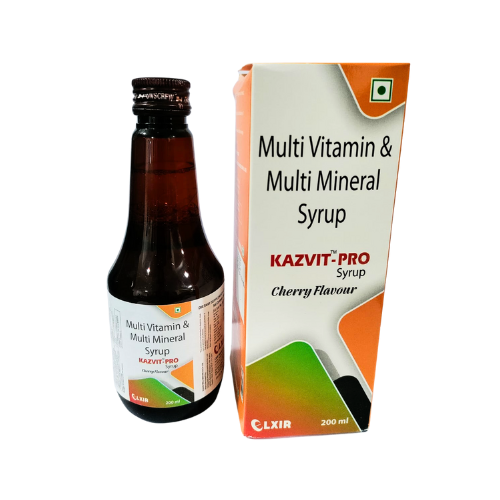 KAZVIT PRO Liquid Syrup - Multivitamin & Multi Mineral Product Pharma ...