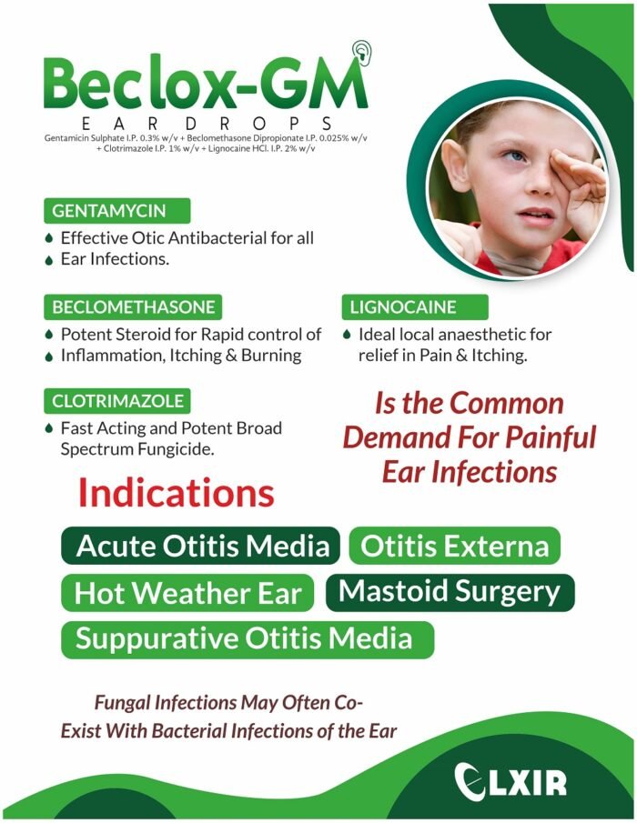 BECLOX-NM Ear Drops - Neomycin Sulphate, Beclomethasone Dipropionate ...